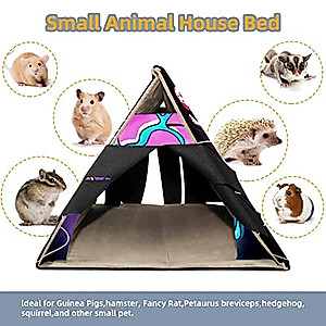Y-DSIWX Guinea Pig Hideout House Bed, Skull Rabbit Cave, Squirrel Chinchilla Hamster Hedgehog Nest Cage