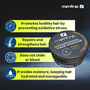 MENFIRST Gradual Gray - Good Bye Gray Hair- 3-in-1 Shampoo and Hair Pomade - 2 Pack Bundle