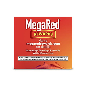 MegaRed Krill Oil 350mg Omega 3 Supplement, 1 Dr Recommended Krill Oil Brand with EPA, DHA, Astaxanthin & Phopholipids, Supports Heart, Brain, Joint and Eye Health - 130 Softgels (130 servings)