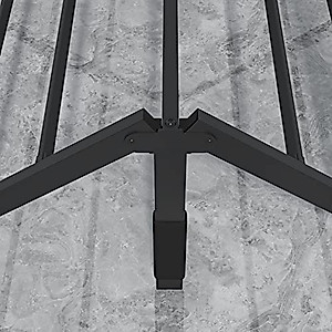 HOMWAYART King Bed Frames with Decorative Wood Panel, Storable High Platform Reinforced Steel Slats Support, Easy Assembly, Sturdy, No Box Spring Needed (Mahogany, King)