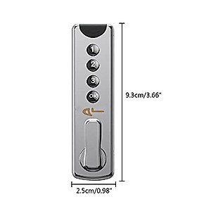 Digital Smart Locks Smart Password Lock Zinc Alloy Material Password Drawer Lock Electronic Smart Door Lock for Office Smart Cabinets Lock