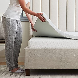 Dr. Oz Good Life Sleep All Day Fast Response Memory Foam Mattress Topper Queen Size, White