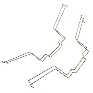 FDXGYH 4 Pcs CPU Heatsink Fan Buckle PC Mainboard CPU Radiator Fan 12CM Wire Buckle Upper Hook Type Fixing Clip