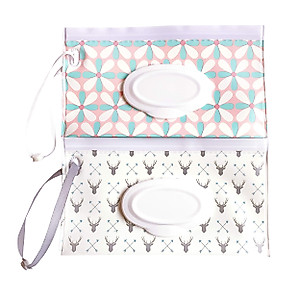 Baby Wipe Dispenser Set Baby Wipes Case and Pouches, Baby Wipe Holder Keeps Wipes Fresh, Perfect Look Wipe Containers with Sealing Design