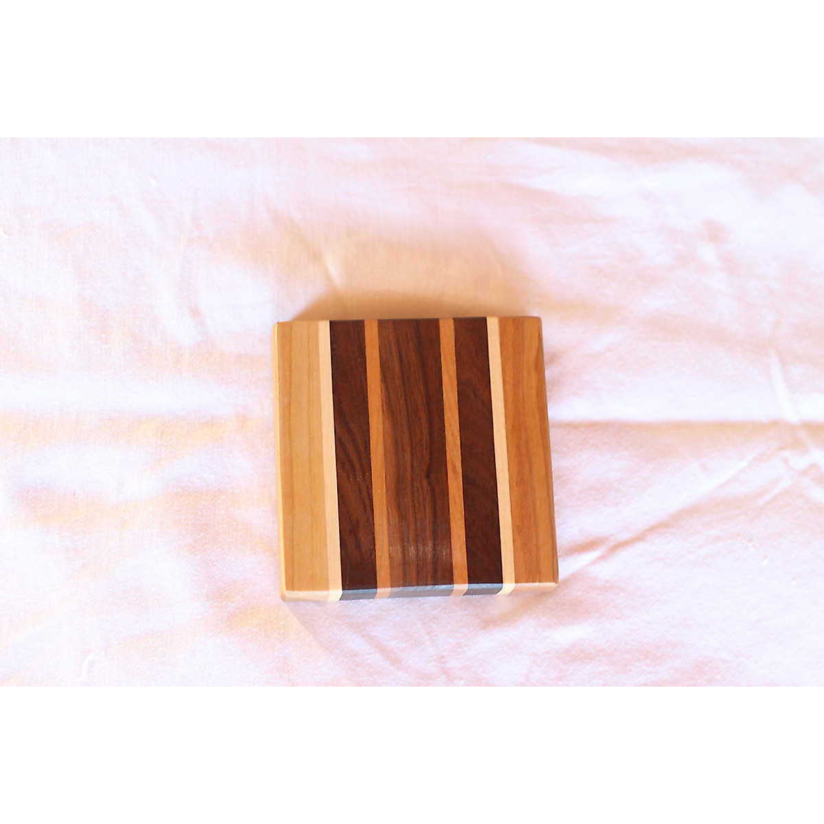 Handmade Wood Trivet, Coffee Coaster, Hot Pad, Pot Holder (Trivet 4" x 4")