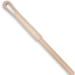 SPARTA 41225EC25 Fiberglass Broom Handle, Mop Handle, Replacement Handle With Acme Threaded Tip For Commercial Cleaning, 48 Inches, Tan