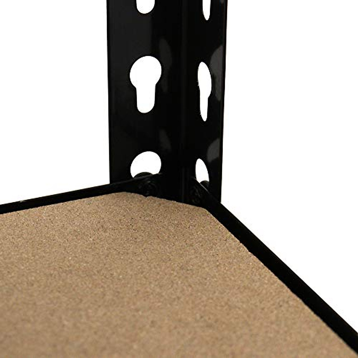 Juggernaut Storage 36" W x 18" D x 72" H 5-Shelf Steel Shelving, Hammertone, SS3618-5BLKAMZ