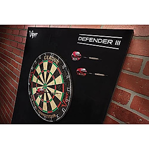 Viper by GLD Products Defender III Extended Length Dartboard Surround Wall Protector, Black, One Size