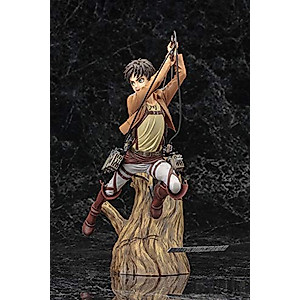 Kotobukiya Attack On Titan: Eren Yeager (Renewal Package Variant) ArtFX J Statue, Multicolor