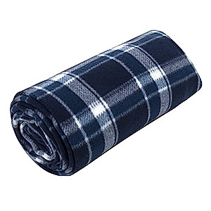50x60 Throw Blankets, Plaid Fleece Throw Blankets for Bedroom, Couch, Livingroom, Chair, Pets, Outdoors