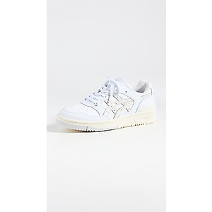 ASICS Women's EX89 Sneakers, White/Mineral Beige, 9 Medium US