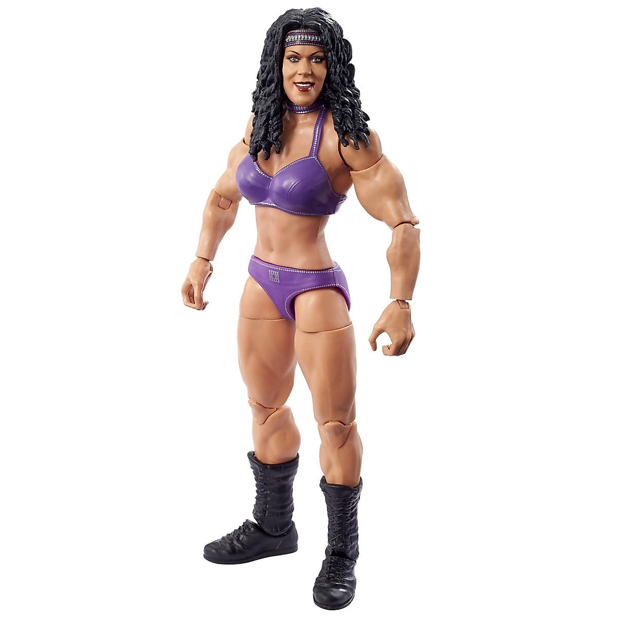 WWE Wrestlemania 37 Elite Collection Chyna Action Figure with Women’s Championship and Paul Ellering and Rocco BuildAFigure Pieces6 in Posable Collectible Gift for WWE Fans Ages 8 Years Old and Up