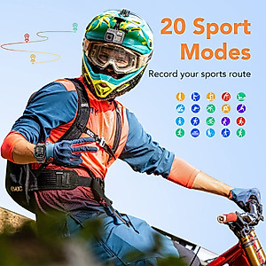 Smart Watches for Men Women, Activing Fitness Tracker with Heart Rate Blood Oxygen Monitoring 3ATM Waterproof 1.69 inch Full Touch Screen Smart Watch Compatible for iOS Android(Black)