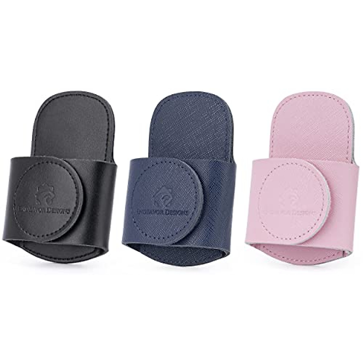 SECURE-A-SCOPE -100% Black Genuine Leather Stethoscope Holder with Clip for All Models: ADC, MDF, Adscope, Littmann. Perfect for physicians, Nurses, EMT, Medical Nursing Students.