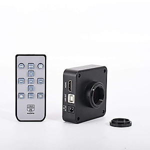 HAYEAR 34MP 1080P 60FPS 2K Full HD HDMI USB C-Mount Electronic Industry Microscope Camera for PCB Repair Soldering Remote Controller