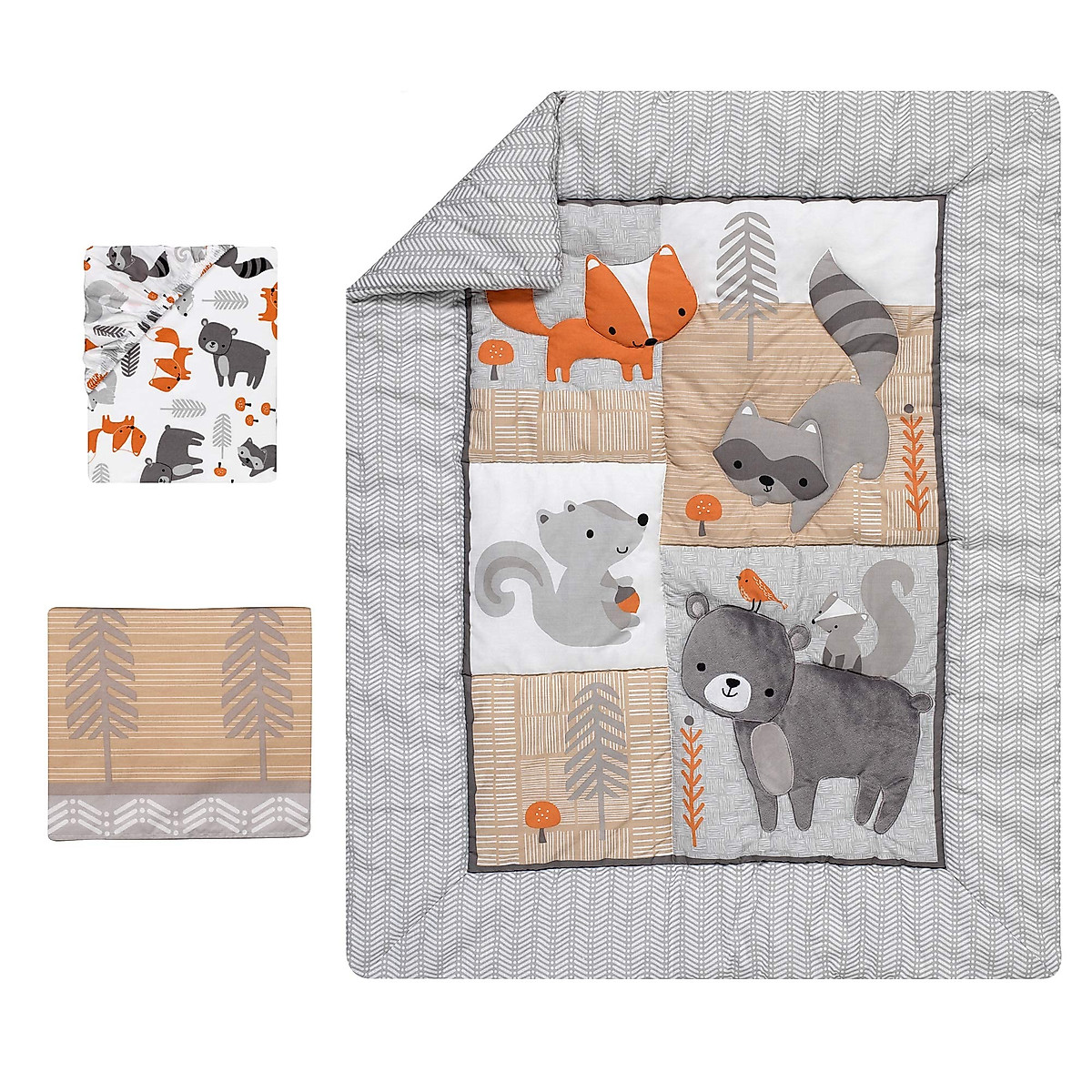 Bedtime Originals Acorn 3-Piece Crib Bedding Set
