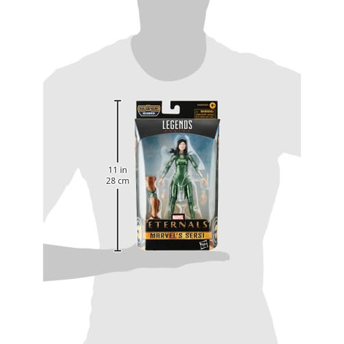 Marvel Legends Series The Eternals 6-Inch Action Figure Toy Sersi, Movie-Inspired Design, Includes 2 Accessories, Ages 4 and Up