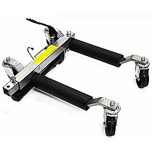 XtremepowerUS Wheel Dolly Hydraulic Car Positioning Dollies (Pair) 2PC Positioning Jack Truck Rv Trailer Jack/Dolly Foot Pedal, 1500LBS