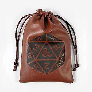 Dungeons and Dragons Rustic Dice Set | 7 Piece DND Dice Set | Includes Carrying Bag | 14+ | Officially Licensed | by Just Funky