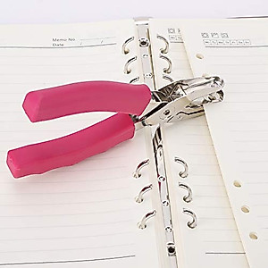 Craftinova Handle Punch ，3 Pack,1/4 inch of Hole Handheld Puncher ，with Soft Grip Handles,with 6 Sheet Capacity,Perfect for Home Office School Supplies,can be Used for Labels and Greeting Cards