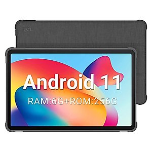 TCL 10.36 inch Android Tablet, TABMAX 10.4, 6GB + 256GB (up to 512GB), 8000mAh, FHD+ Display, WiFi Android 11 Tablet, Space Gray