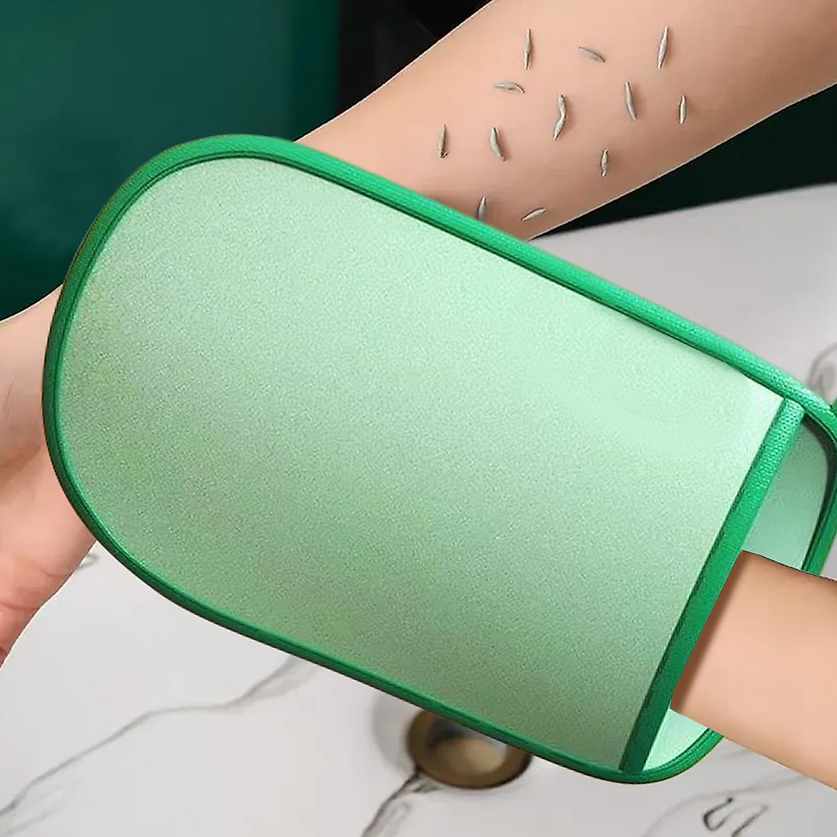 Bath Sponge, PVA Super Soft Exfoliator Sponge Gloves, Bath and Body Exfoliator Mitts, Dual-Sided, Multi-Purpose Glove Exfoliates Skin, Scrubbing Glove for Shower Spa Massage and Dead Skin Cell Remover