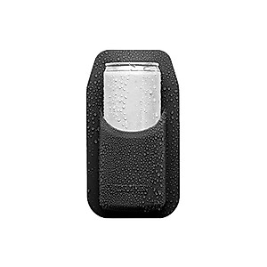 Tooletries - Slim Shower Drink Holder for Seltzer Can in The Shower in Partnership with 30 Watt - Holds 12oz Cans, for Hard Seltzer & Drinks - Silicone-Grip Technology - Charcoal