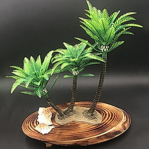 BESTOYARD Home Decor Decoraciones para Salas De Casa 2 Pack Palm Model Artificial Aquarium Tree Artificial Aquarium Plants Fish Tank Tree Tree Mini Artificial Home Decor Artificial Plants