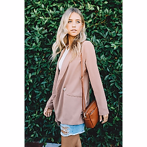 FashionPuzzle Triple Zip Small Crossbody Bag (Rose Gold)