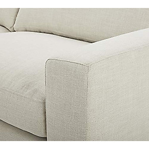 Stone & Beam Amazon Brand Stone Beam Westview Extra Deep Down Filled Couch W, 89" Sofa, Cream