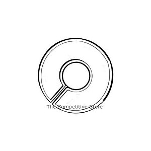 The Competitive Store Hangers Dividers, Round Size Rack Dividers for Clothes Stores or Home, 25 Pieces Box