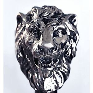 Pasotti Ombrelli Silver Lion Walking Stick Cane