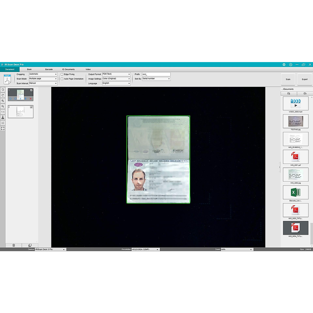 IRIScan Desk 5 PRO A3 Large Color scanner, PRO A3 Document & Book Scanner