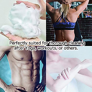 Extra Rough, Exfoliating Washcloth [Made in Japan] Exfoliating Towel Special Texture Makes Fluffy Foam Lather, Back Scrubber, Dead Skin Cell Remover [Loofah for Women and Men] (Blue)