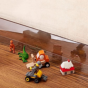 20 Pack Under Couch Blocker for Pets Bumper Toy Blockers for Furniture Stop Dog Cat with Strong Adhesive Adjustable Bumper to Stop Things Under Sofa Couch Bed, Easy to Install, 3.2 Inches High