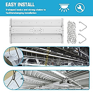 WEINATECH 2FT LED Garage Lights Shop Light LED Dimmable,100W 5000K Daylight Beam Angle Adjustable Linear High Bay Lights,Led Shop Lights for Workshop,Warehouse,Garage,Workbench,Supermarket(1 Pack)