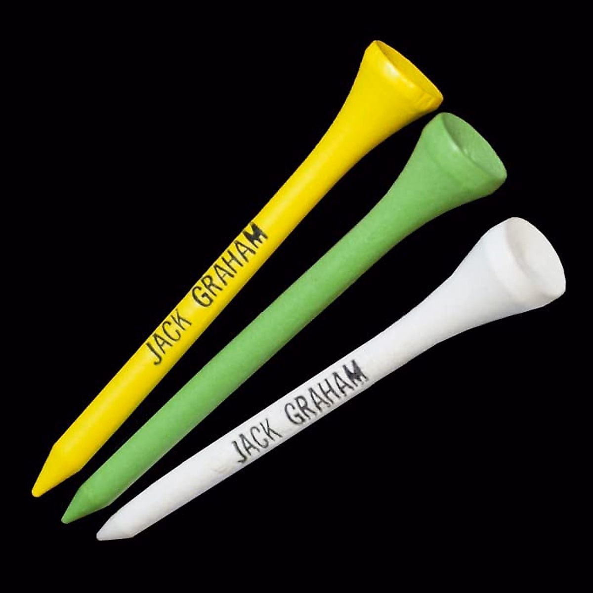100 Qty. Personalized 2 3/4" Golf Tees - Customized with Your Name or Initials