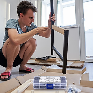 720 Pcs M3 Hex Socket Cap Bolts Screws Assortment Kit, Pan Head & Flat Head Hex Button Head Screws Assorted Black Alloy Steel, M3x(4mm/6mm/8mm/10mm/12mm) (Black)