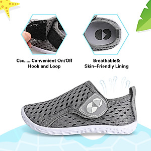 Toddler Water Shoes for Girls Boys Kids Barefoot Swim Beach Aqua Shoes Breathable Quick Dry for Outdoor Water Sports Pool River 8-8.5 Toddler