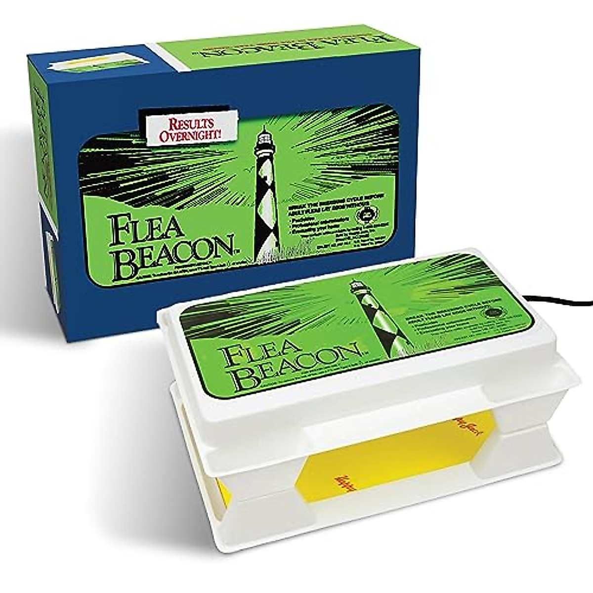Happy Jack Flea Beacon Kill Fleas in House, Flea Killer, Attracts, Traps Indoor Fleas, Breaks Breeding Cycle Before Adults Lay Eggs, Safe, Fast, & Clean Way to Get Rid of Indoor Fleas, Made in USA