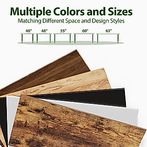 Agilestic Electric Standing Desk, 48 x 24 Inches Height Adjustable Desk, Sit Stand up Desk for Work Office Home, Ergonomic Rising Computer Table with Memory Preset, Rustic Brown