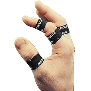 Meister StickElite Professional Porous Athletic Tape for Fingers & Toes - 15yd x 1/2" - Black - 2 Rolls
