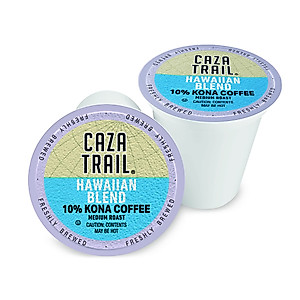 Caza Trail Coffee, Kona Blend, 100 Single Serve Cups