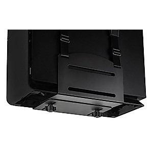 Mount-It! CPU Wall Mount Bracket, Desktop Computer Tower Holder with Safety Straps, Heavy Duty Size Adjustable CPU Holder, Steel, Black, 22 Lbs Capacity, Saves Floor and Desk Space