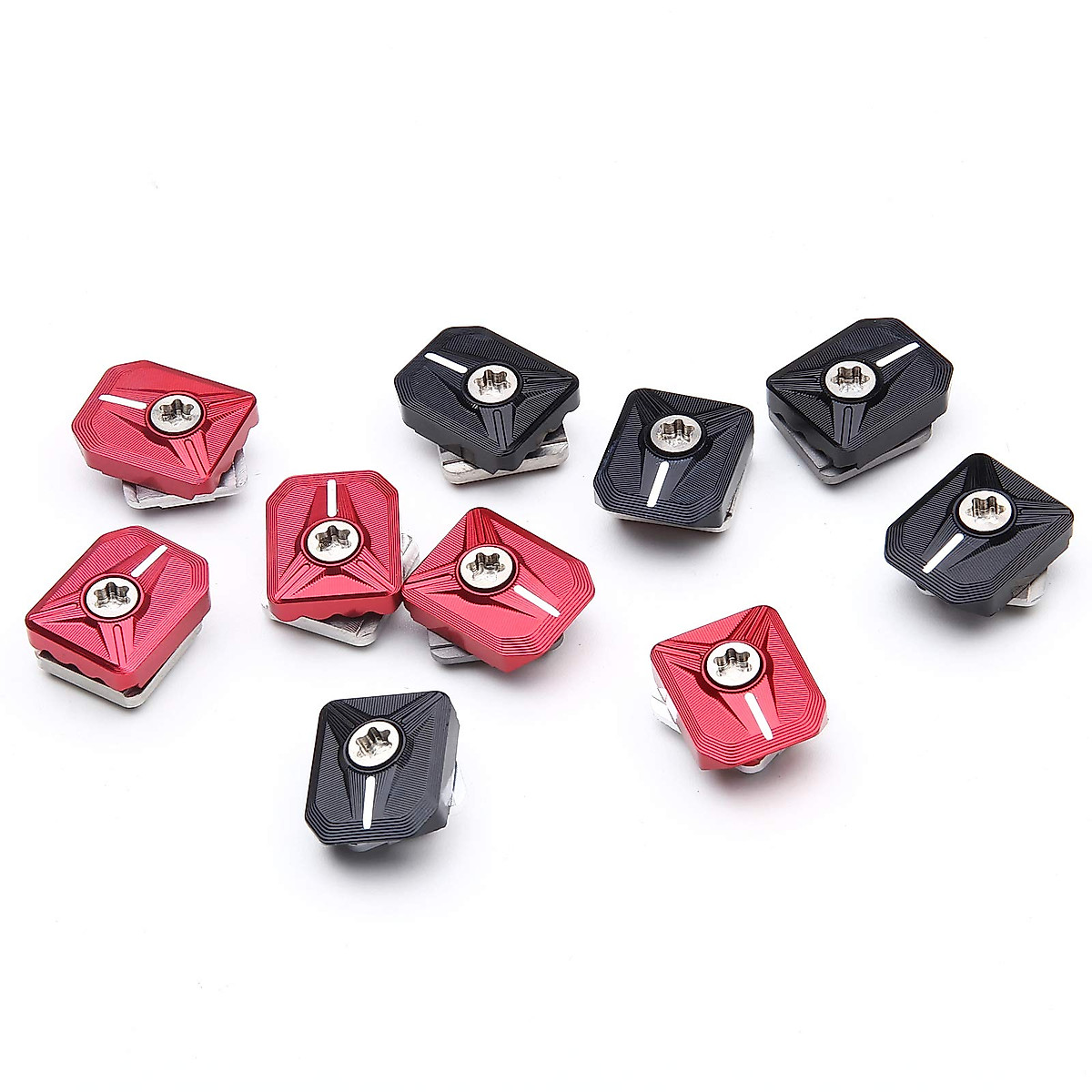 SHABIER One Piece 5g 7g 9g 11g 13g Red/Black Optional Golf Slide Movable Weights for Taylormade M1 M2 Driver (1X 9g Black Weight)