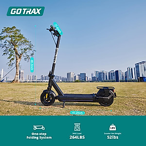 Gotrax Eclipse Ultra Electric Scooter, 500W Motor 20 Mph Top Speed, Up to 38 Miles Long Range 10" Pneumatic Tire with Front and Rear Double Suspension, Foldable E Scooter for Adult Black