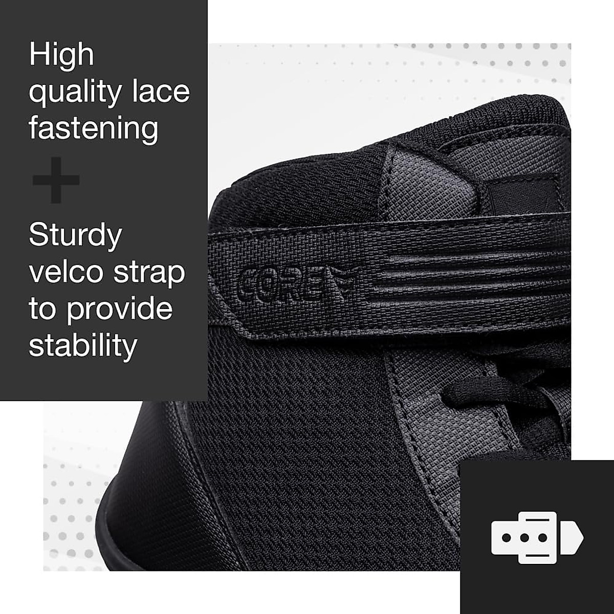 CORE High Traction Wrestling Shoes - Men, Women, Youth & Kids Shoes - Combat Sports Footwear, Lightweight Gym Shoes (All Black, Size 7.5, 9)