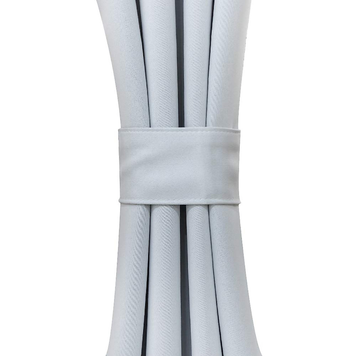 Spring Garden Home White Blackout Curtain for Door Window Room Darkening Thermal Panel Window Covering Blackout Drapery for Front Doors with Free Tieback, 1 Panel, 25 x 40 inch, Greyish White