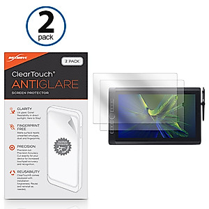 BoxWave Screen Protector Compatible with Wacom MobileStudio Pro (16) - ClearTouch Anti-Glare (2-Pack), Anti-Fingerprint Matte Film Skin