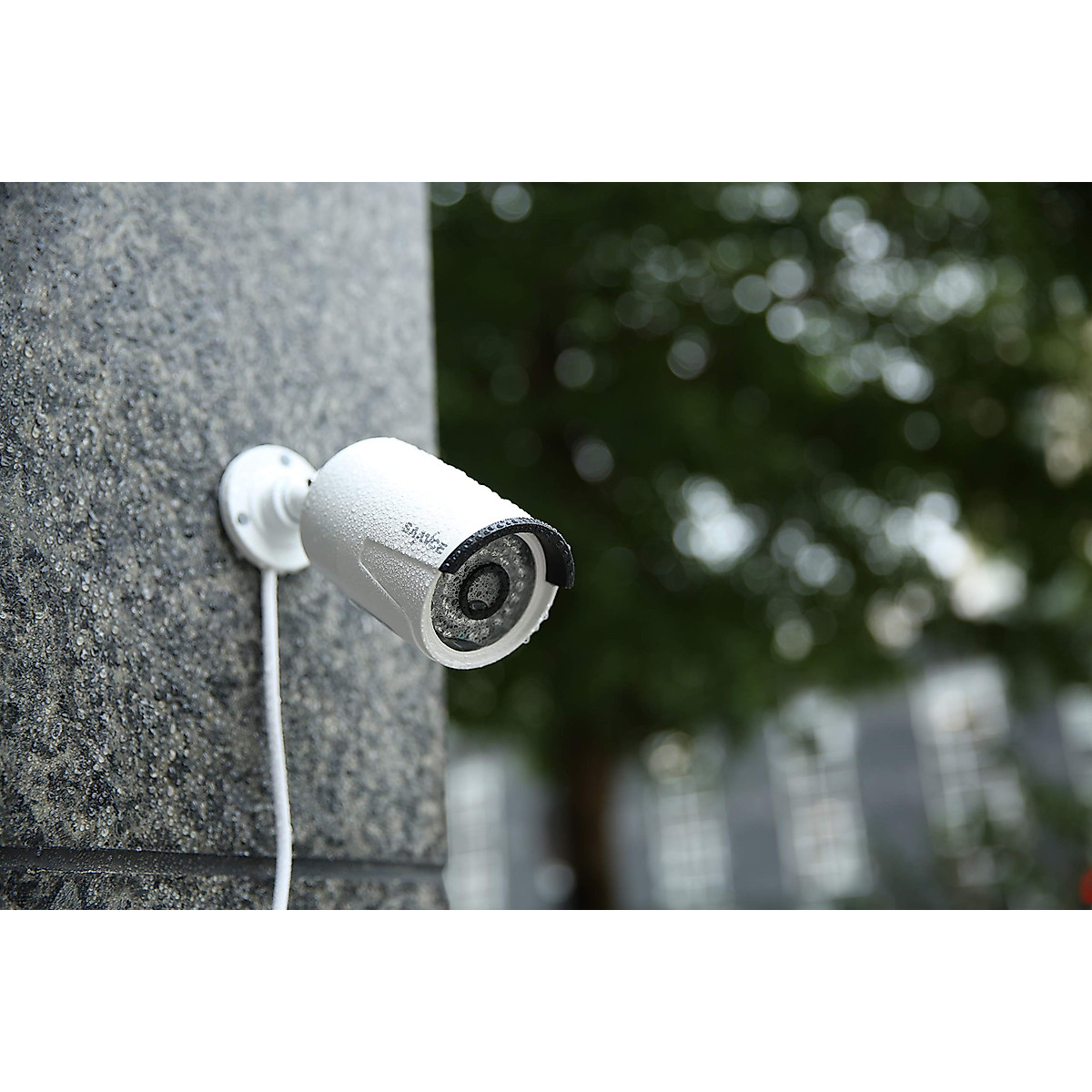SANNCE 5MP PoE IP Security Camera for PoE NVR, 2Pcs Outdoor Weatherproof Cameras with Smart IR LEDs, Night Vision, Motion Detection, One-Way Audio, Compatible with Alexa